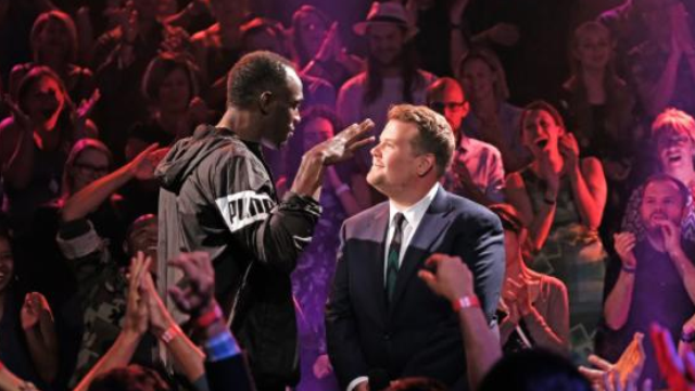 Usain Bolt Challenges James Cordon In A Hilarious 'Drop The Mic' Rap ...